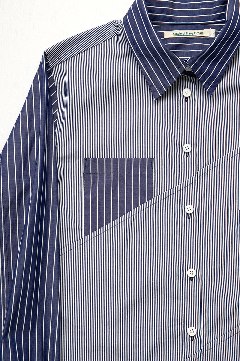 UP DOWN SHIRT STRIPE_LEFT BUTTON – EOMO store